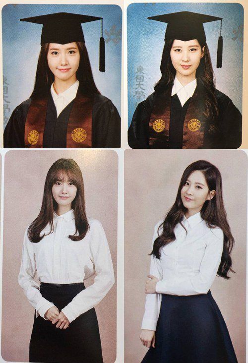 Yoona and Seohyun look stunning in university yearbook and graduation ...