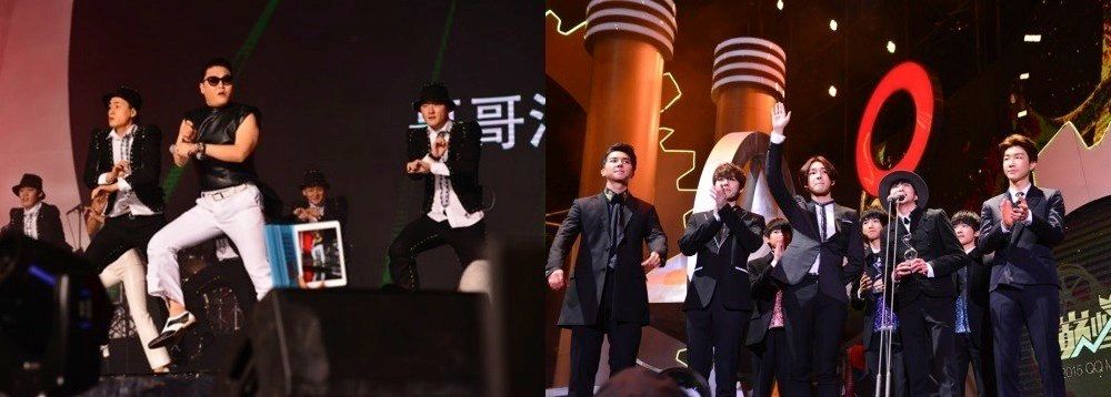 PSY and WINNER win awards at 2015 QQ Music Awards