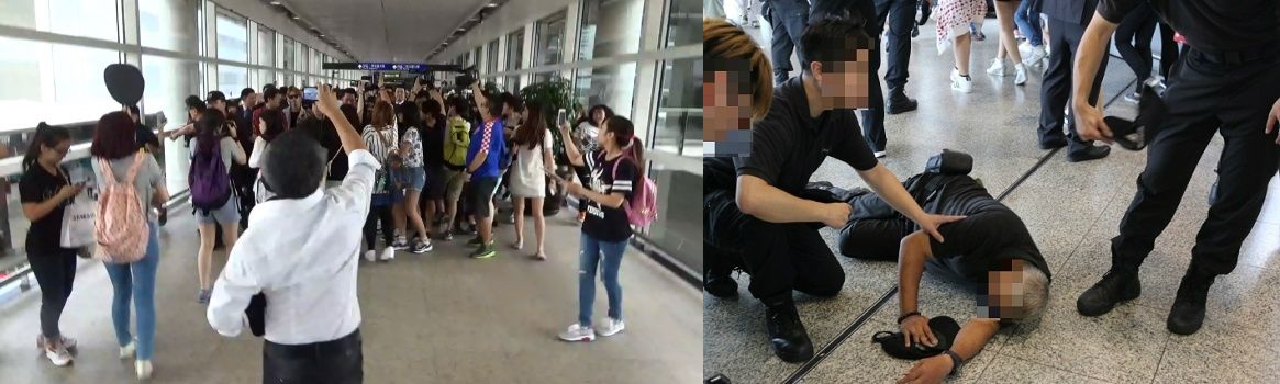 BEAST's bodyguard faints while protecting them at the airport