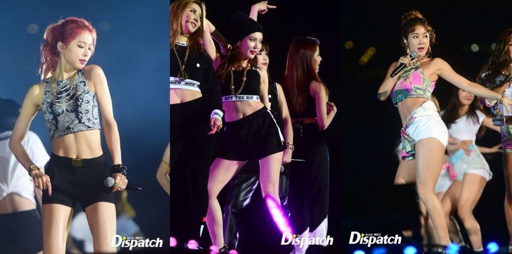 Girl groups reveal their lovely figures at Dream Concert 2015