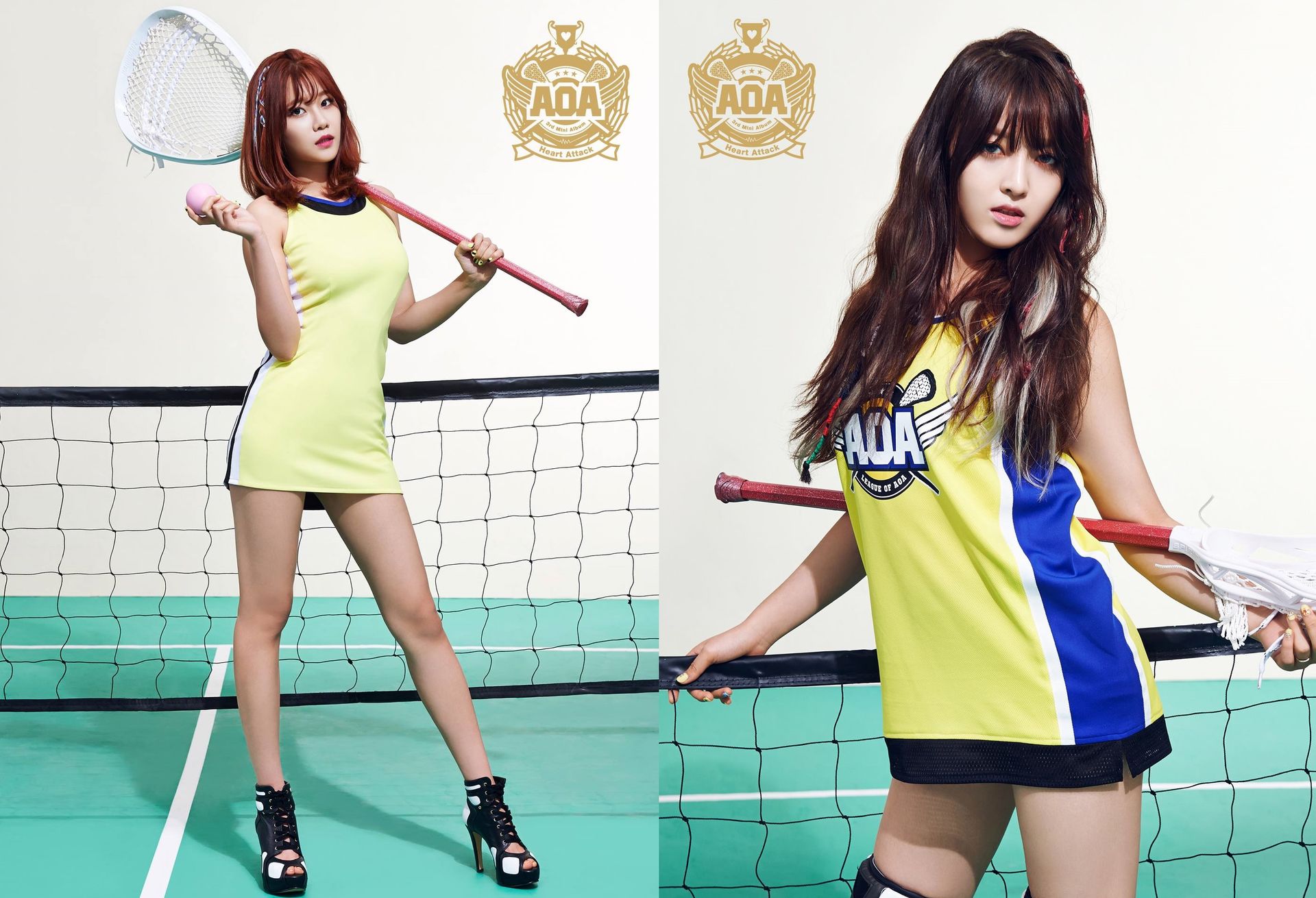 AOA releases individual "Heart Attack" photo teasers for Yuna and Chanmi