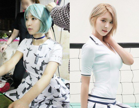 StarNews follows AOA Choa during music video shoot - Koreaboo