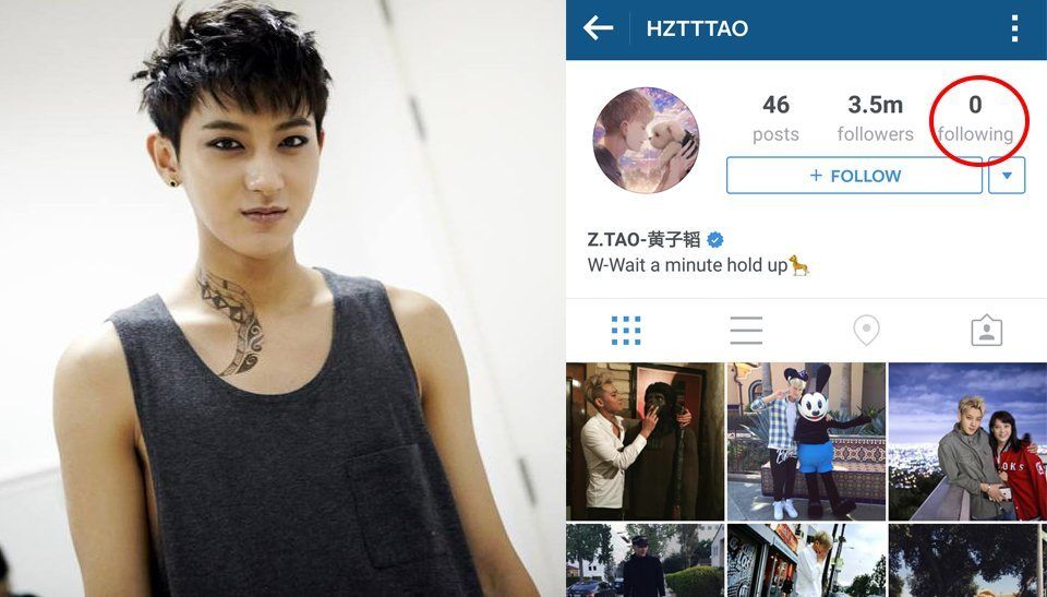 Tao cleans out his following list on Instagram after being unfollowed ...