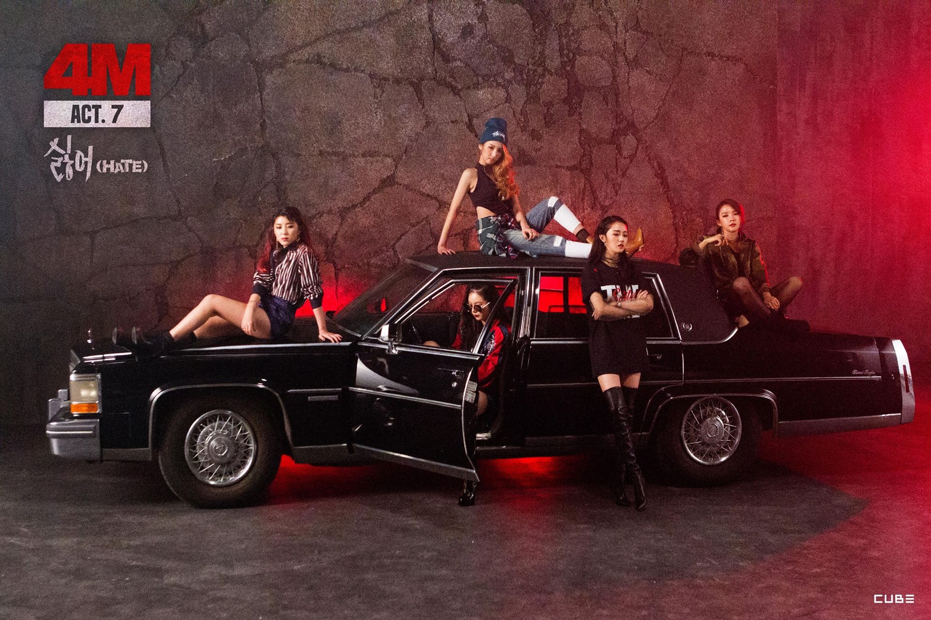 4MINUTE shares image stills from their upcoming "Hate" MV - Koreaboo