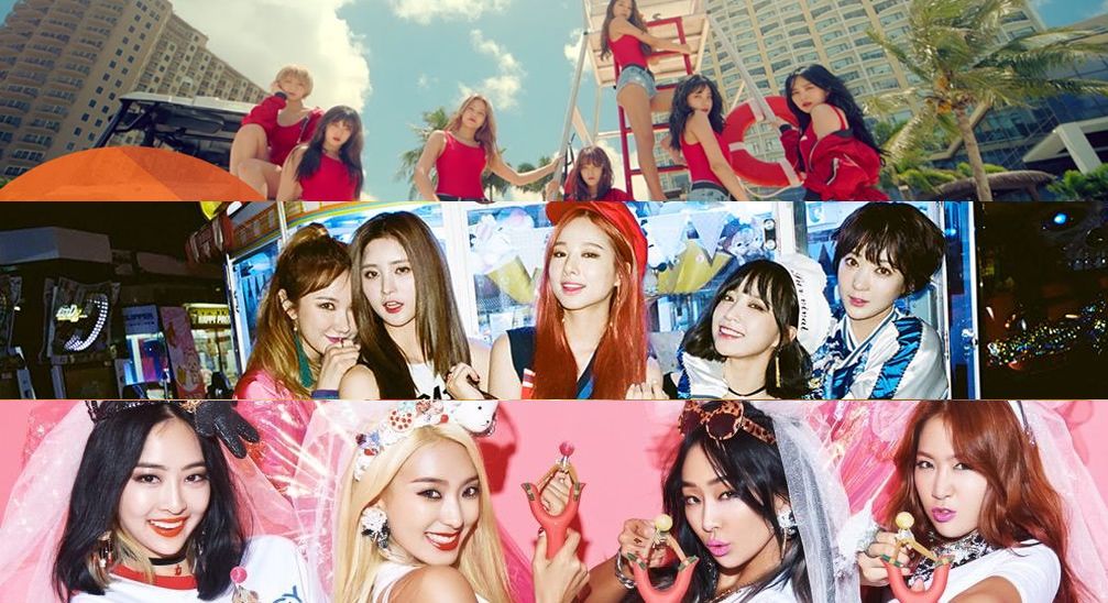 AOA vs EXID vs SISTAR: Who Will Grab The Title Of "K-Pop Summer Queen"? - Koreaboo