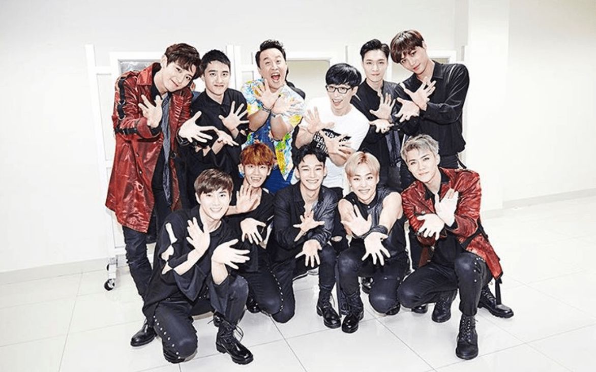 Yoo Jae Suk is hard at work on the dance floor with EXO in recent ...