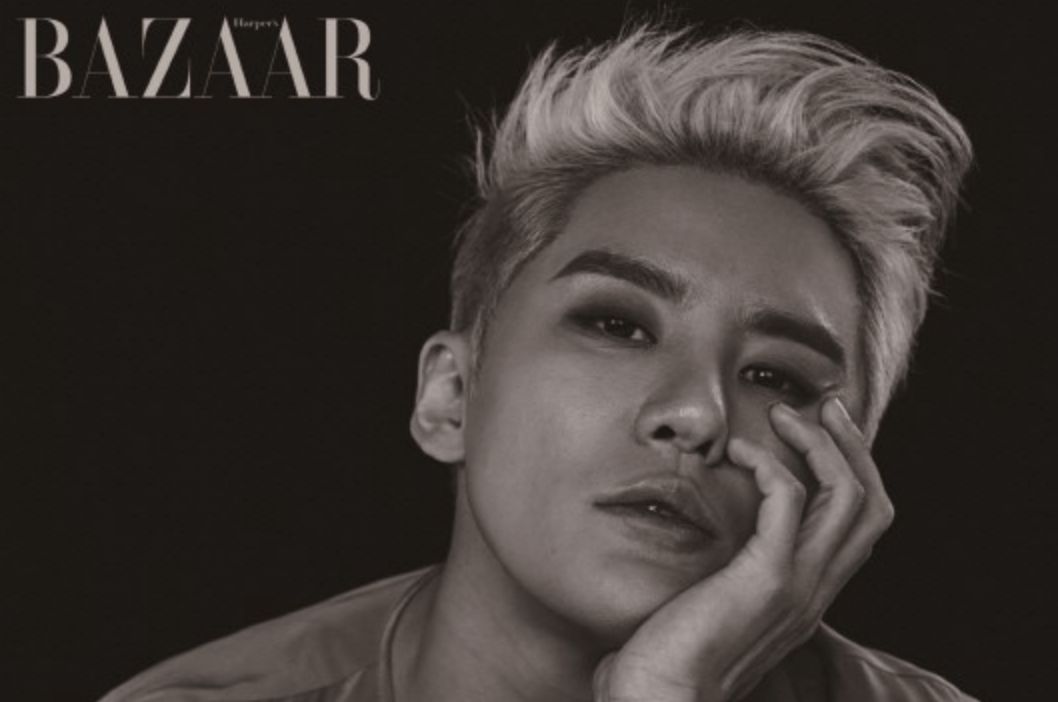 JYJ's Junsu stunning "homme fatale" reversal for "Harper's Bazaar" - Koreaboo