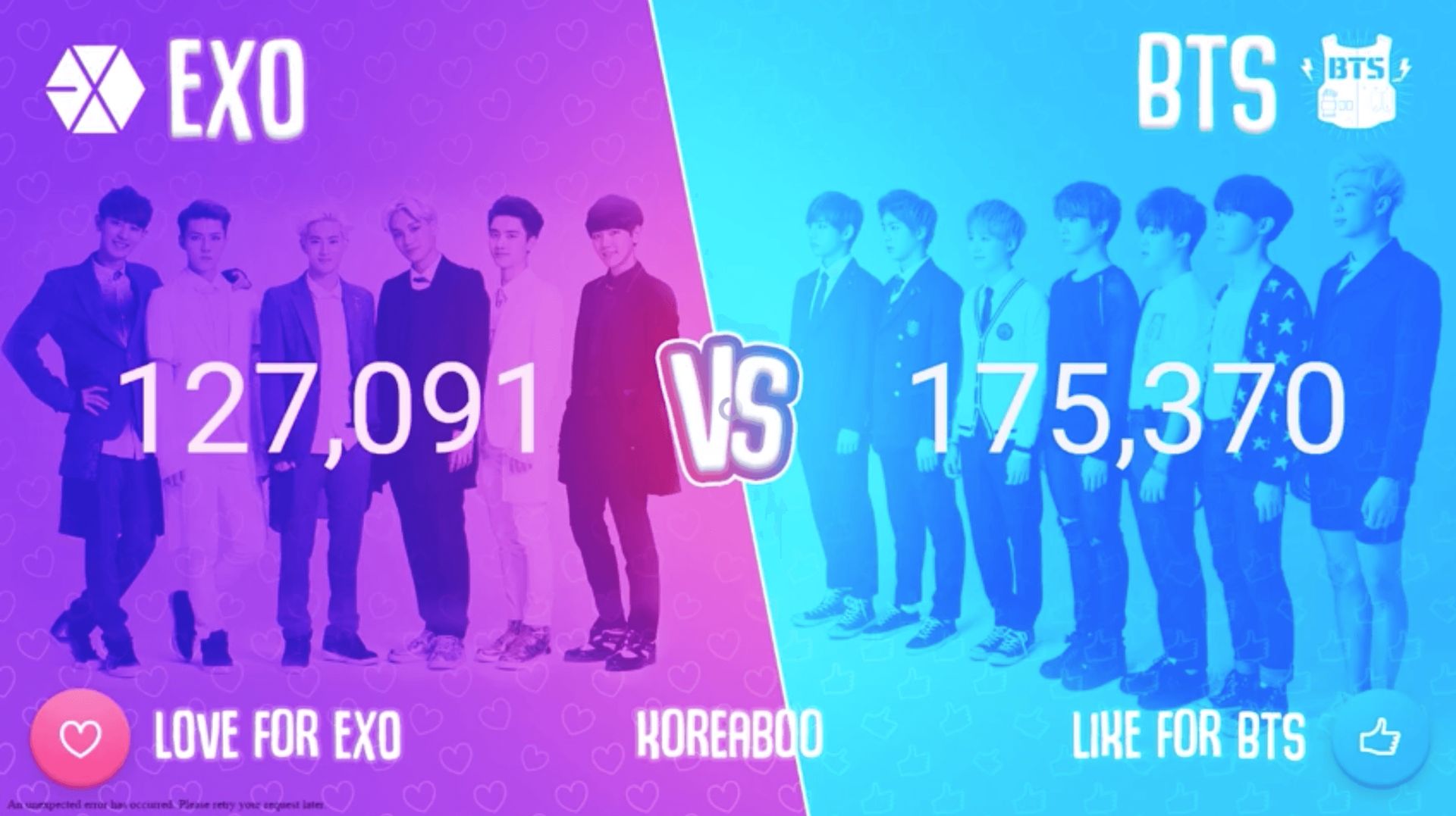 BTS Wins Against EXO In First Facebook Live K-Pop Poll - Koreaboo