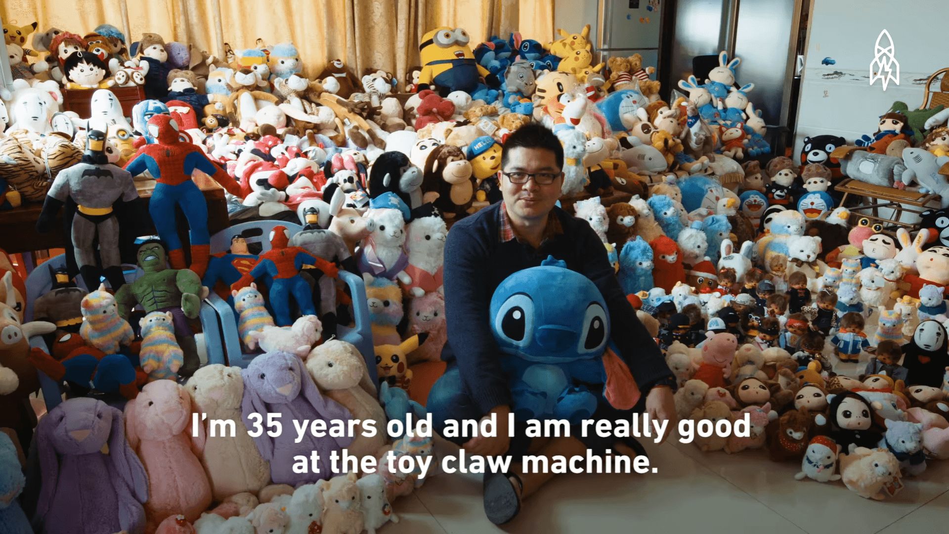 This Chinese Man Won 15,000 Stuffed Animals From Claw Machines Last ...