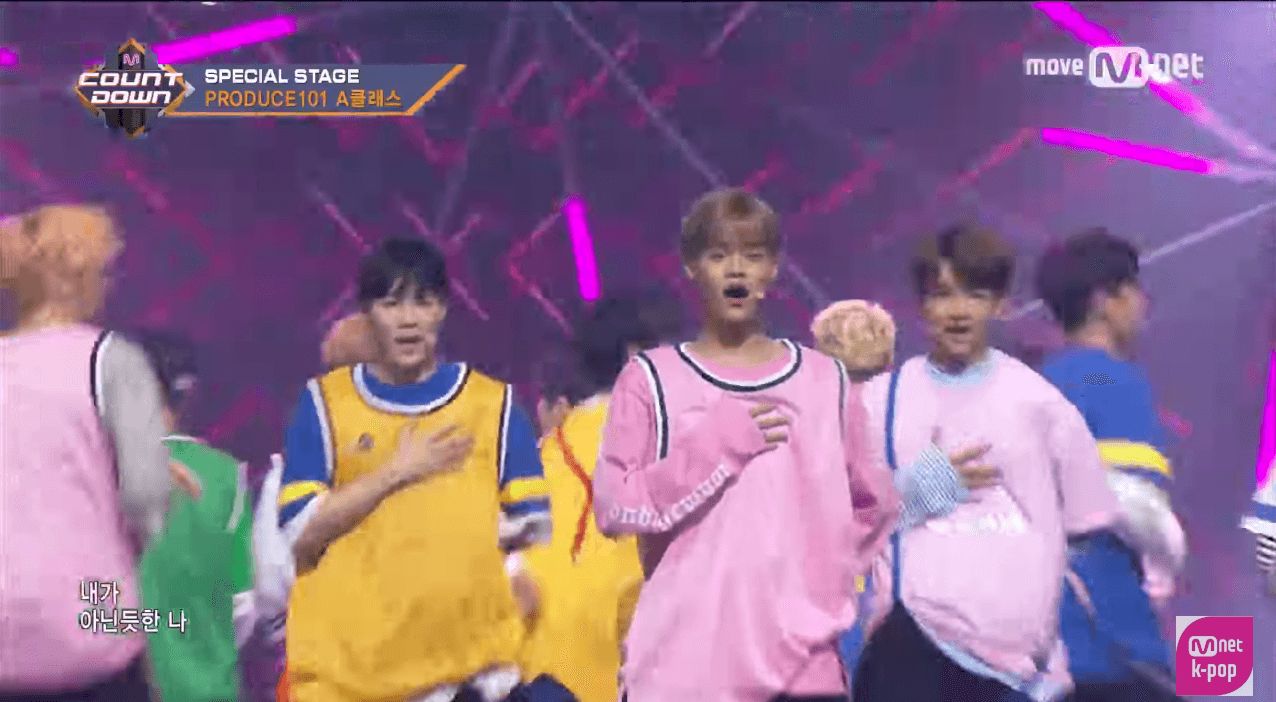 Produce 101 A Team Performed A Special Stage On M COUNTDOWN - Koreaboo