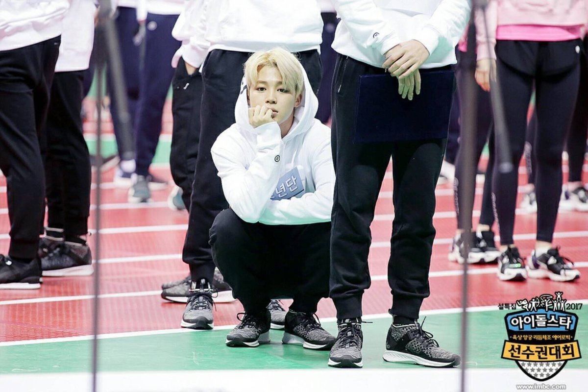 32 Photos That Show BTS Jimin Always Sits Exactly The Same All The Time ...