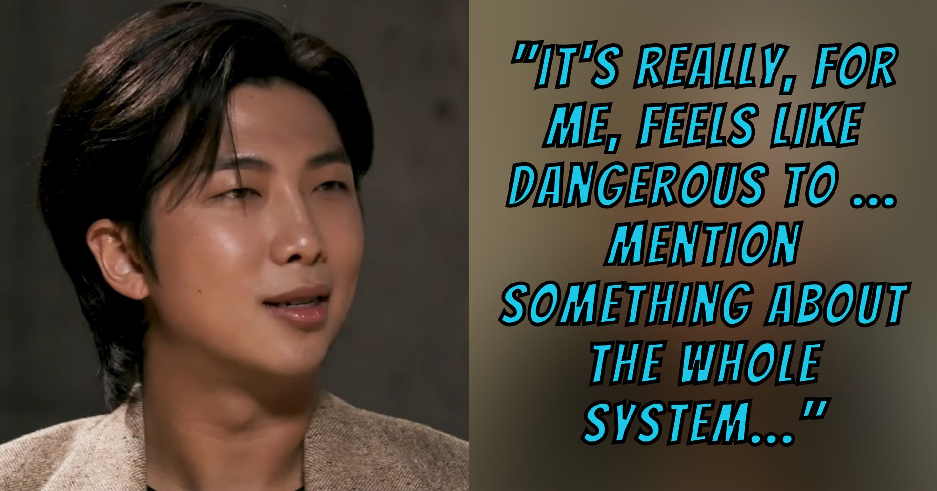 BTS's RM Offers Advice To K-Pop Trainees - Koreaboo