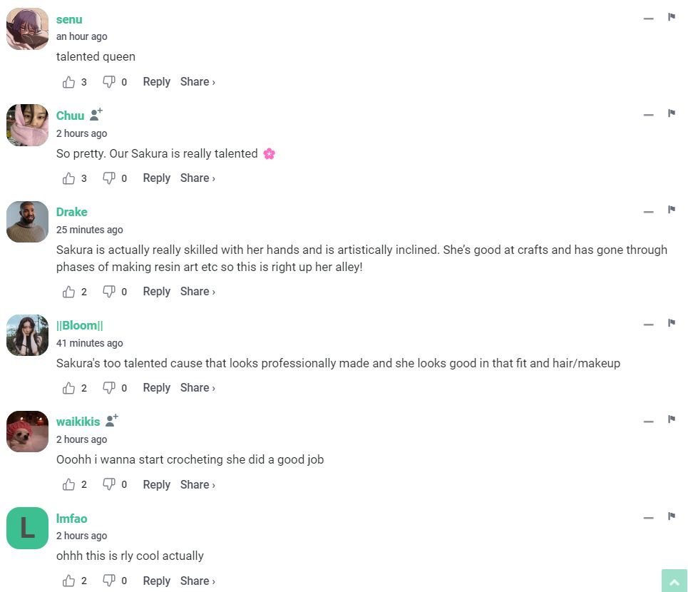 LE SSERAFIM's Sakura Crocheted Her Own Performance Outfit, Proving She ...