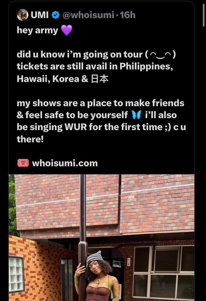 Singer UMI "Bullied" For Mentioning ARMY In A Now-Deleted Tweet - Koreaboo