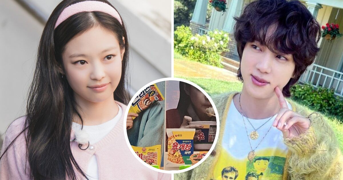 BLACKPINK's Jennie Is Spotted "Promoting" Ramen Alongside BTS's Jin ...