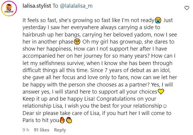 BLACKPINK Lisa's Recent Post Seemingly Confirms Date With Rumored ...