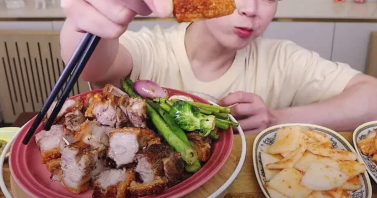 Popular Mukbang YouTuber Suddenly Halts Activities After Eating Pork ...