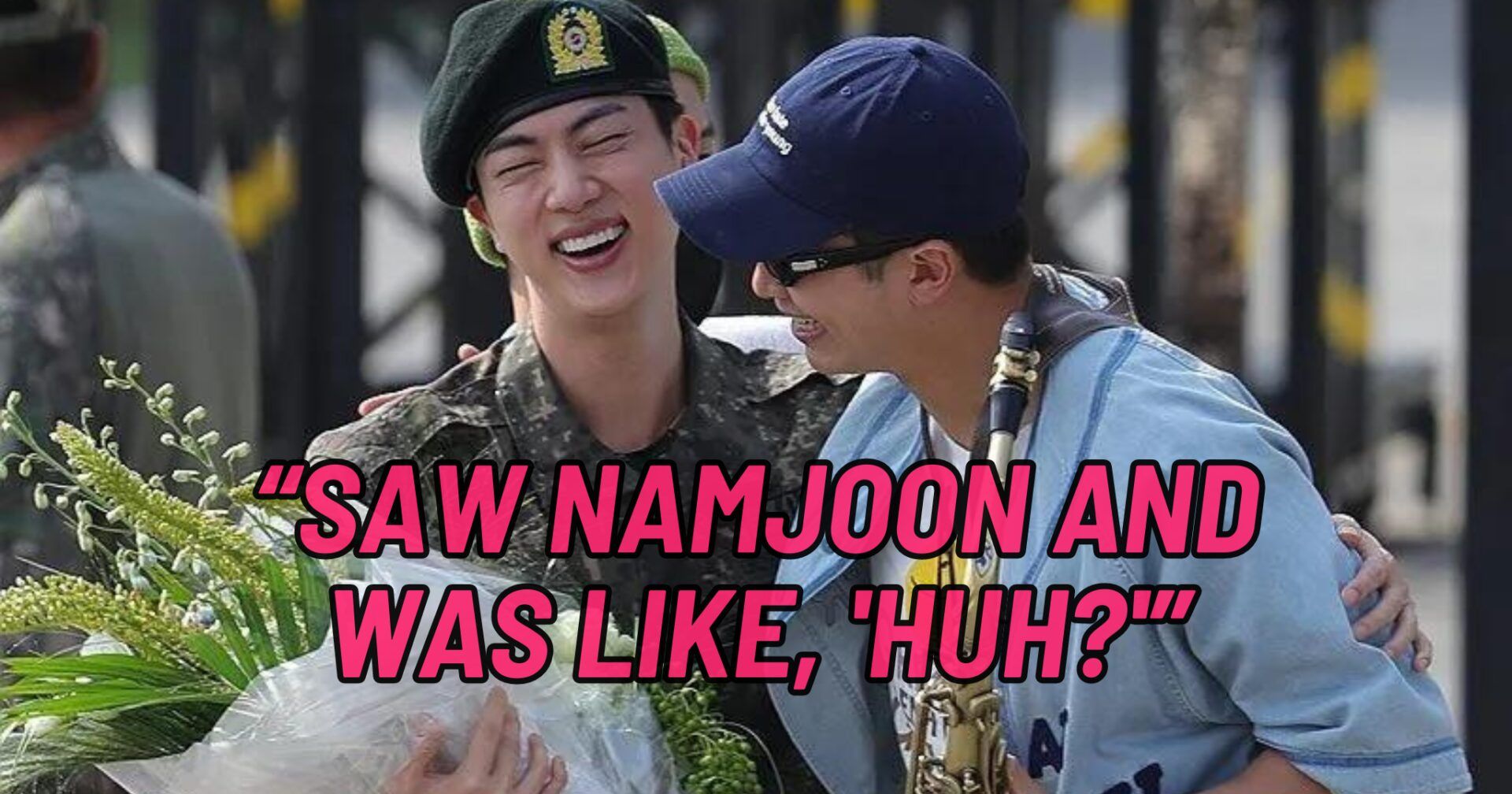 BTS Jin's Reaction To RM's Viral Saxophone Playing Is Not What Anyone ...