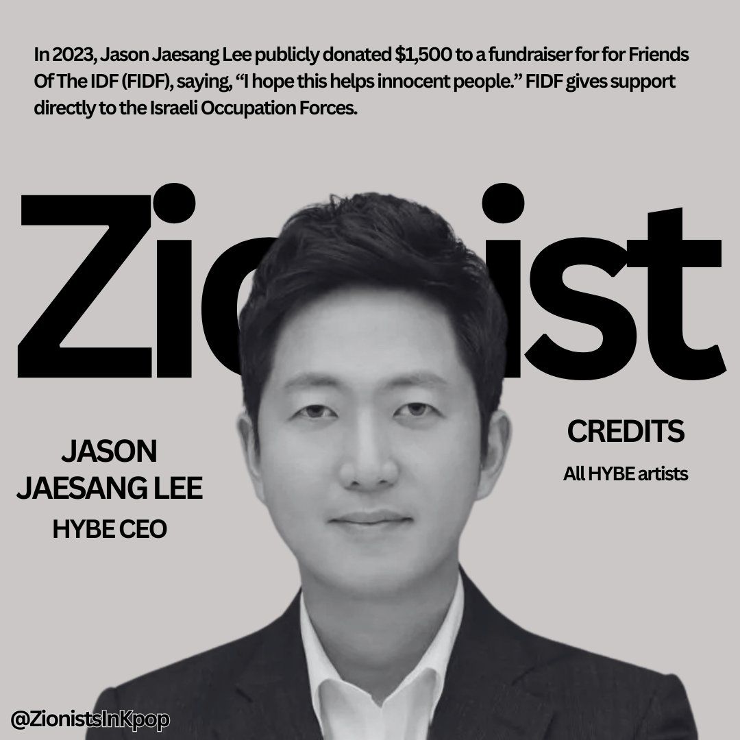 HYBE CEO's Alleged Donation To Organization That Supports Israel Comes ...