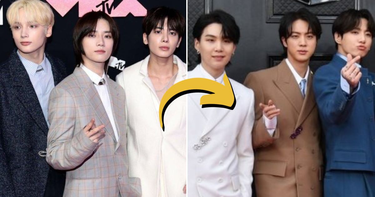 TXT Beomgyu's Viral 2023 VMAs Red Carpet Moment Accidentally Turns Into An Iconic BTS Throwback ...