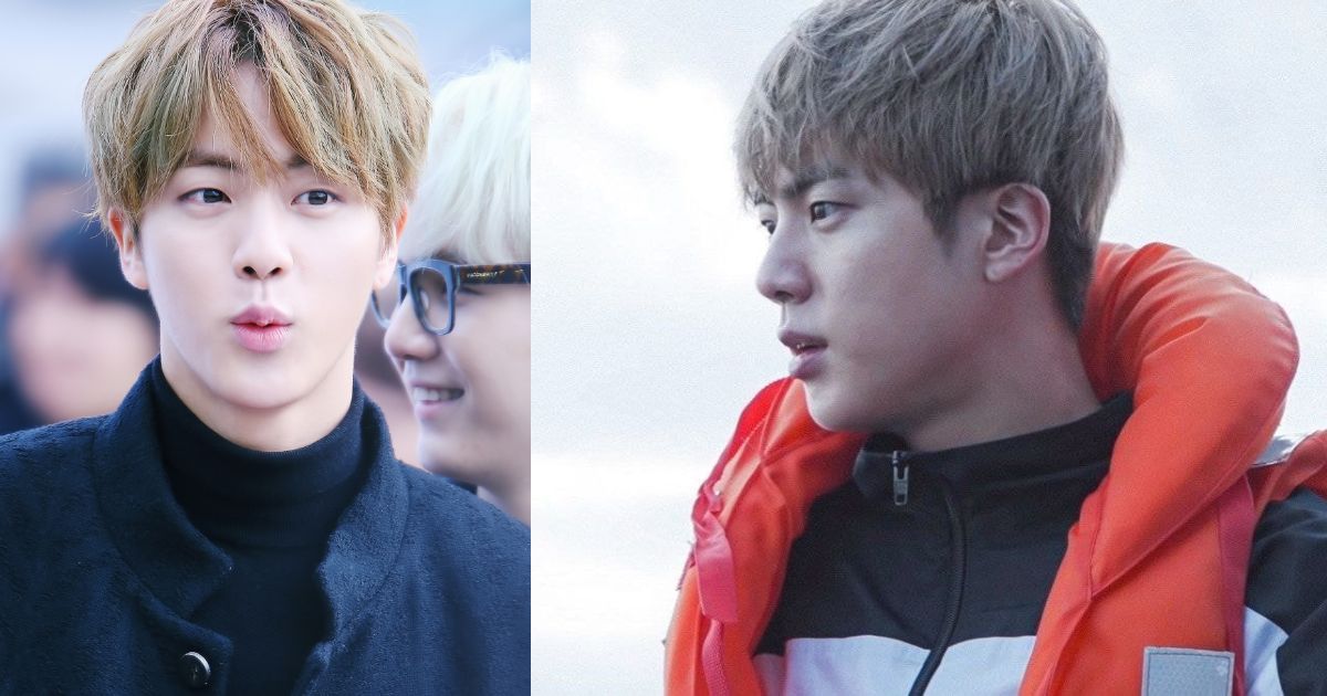 BTS's Jin Surprises ARMYs With Perfect No-Makeup Face - Koreaboo