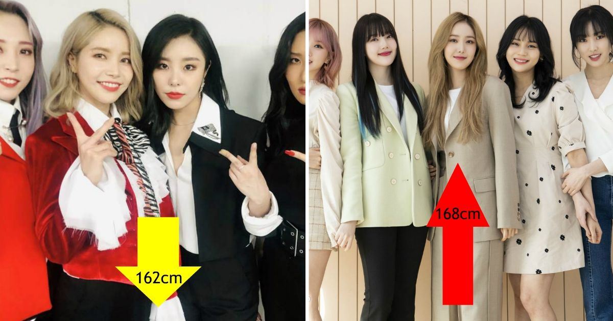 Here Are The Shortest To Tallest of 26 Female K-Pop Groups Based on ...
