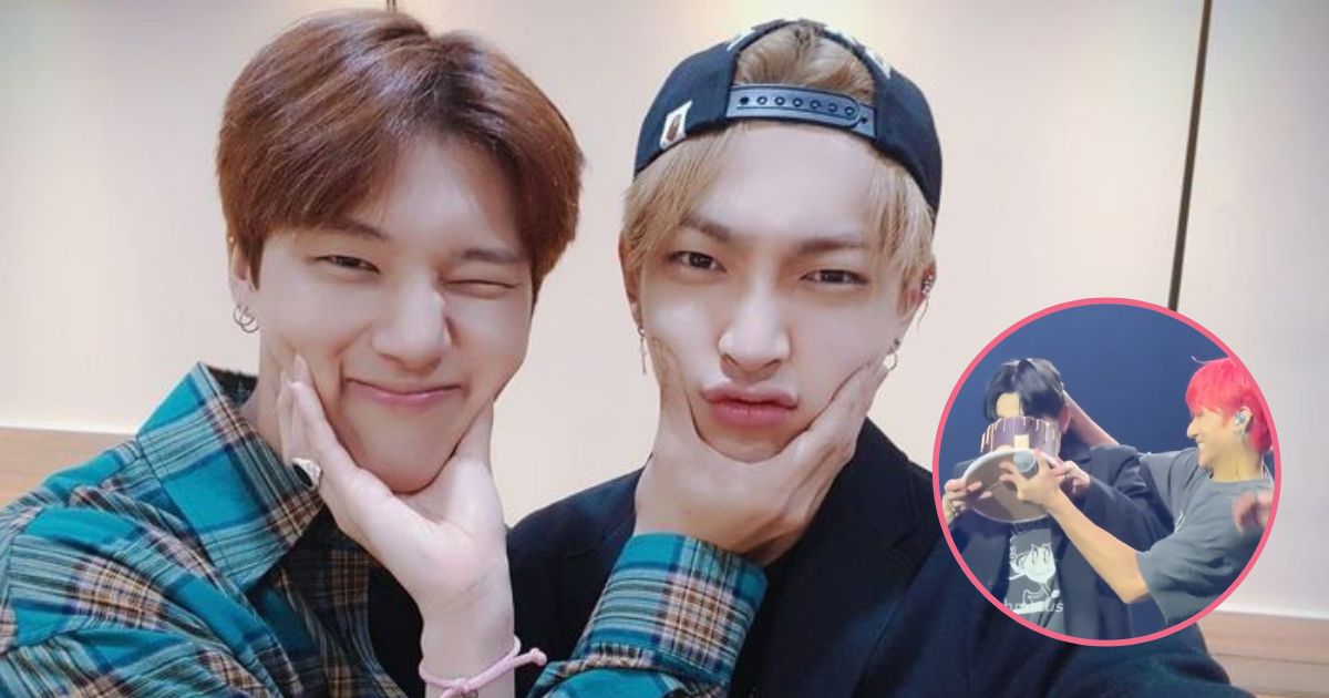 ATEEZ's Wooyoung Smashed Hongjoong's Face Into His Birthday Cake All Because Of An ATINY - Koreaboo