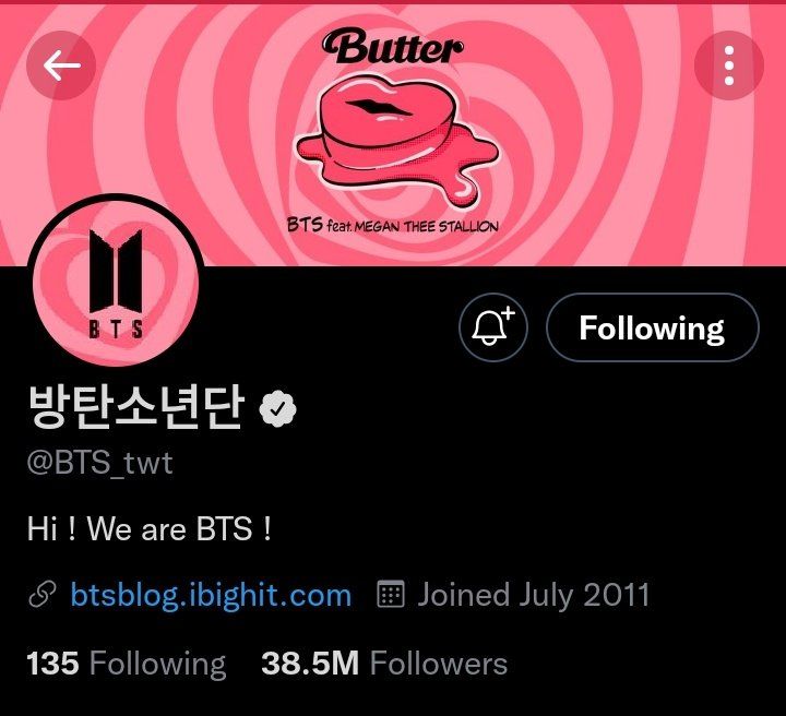 BTS Joins ARMY's Pink Twitter Layout Trend In Honor Of Their "Butter ...