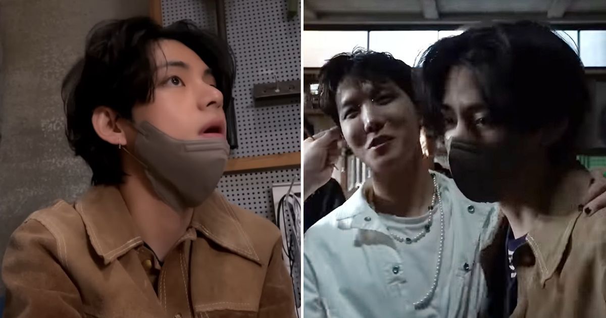 BTS's V Visits J-Hope's "MORE" MV Shooting, And Can't Stop Showering ...