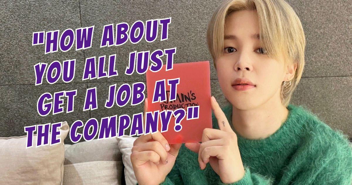 BTS's Jimin Wants ARMYs To Work At HYBE - Koreaboo