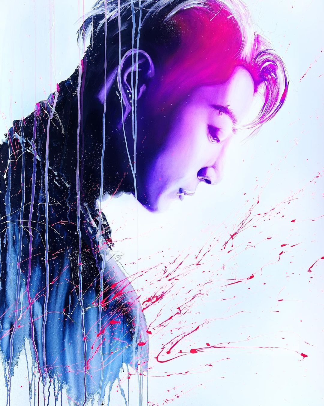 Internationally Renowned Artist Rob Prior Paints Portraits Of BTS At ...