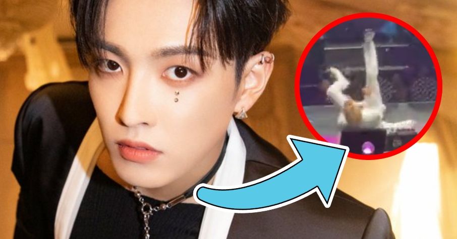 ATEEZ's Hongjoong Gets KO'd By A Balloon, But Shows His Professionalism ...