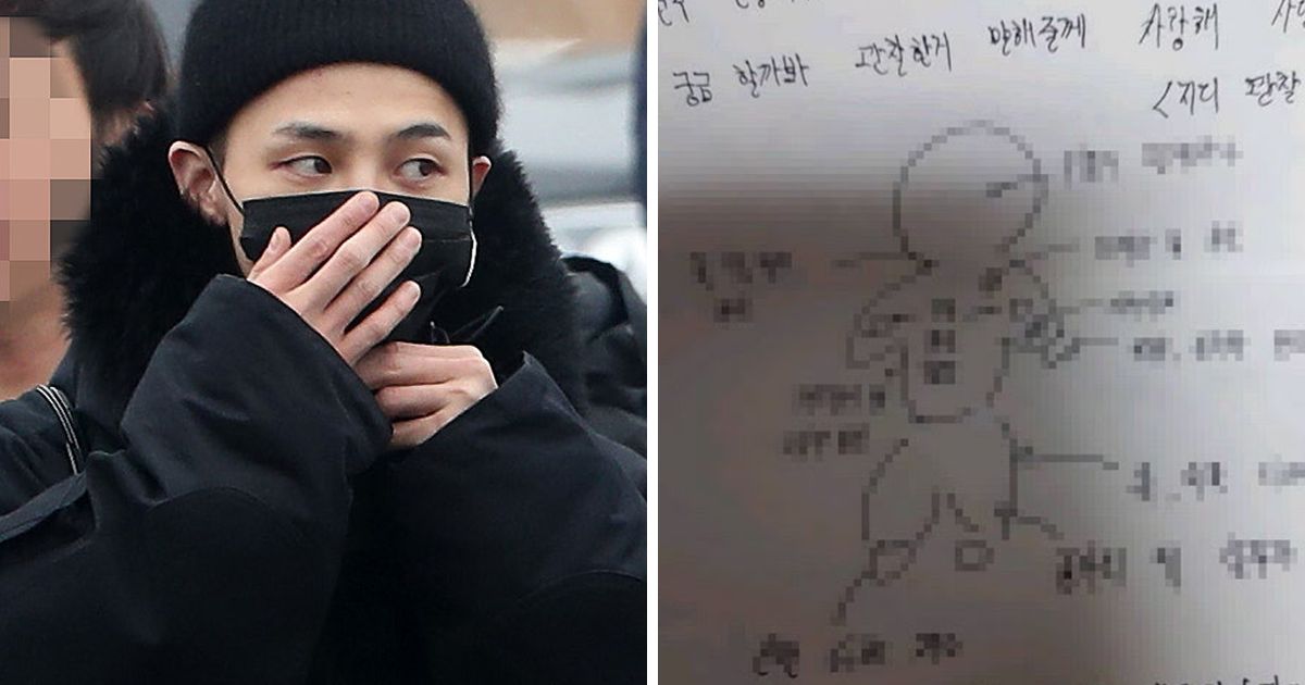 Netizens Disgusted By Creepy In-Depth Diagram of G-Dragon's Body By A ...
