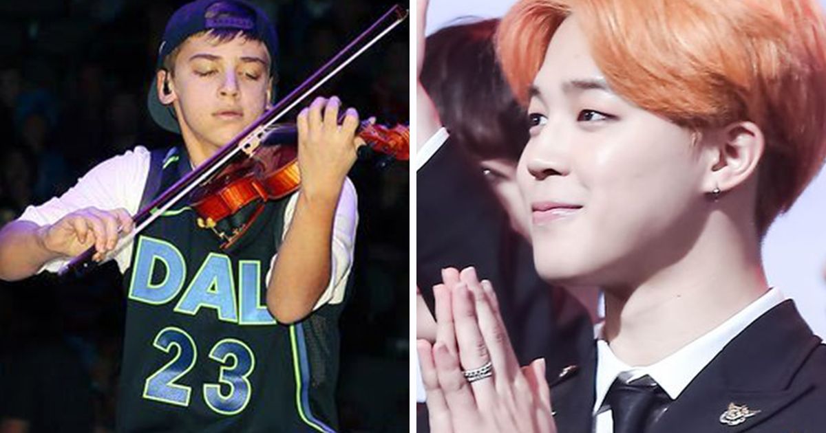 Watch This Kid Perform Amazing Violin Cover Of "Mic Drop" At An NBA Game