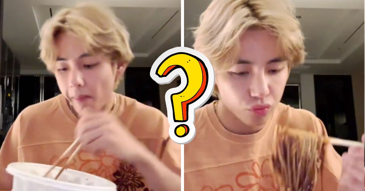 BTS's V Goes Viral For His Unique Eating Habit - Koreaboo