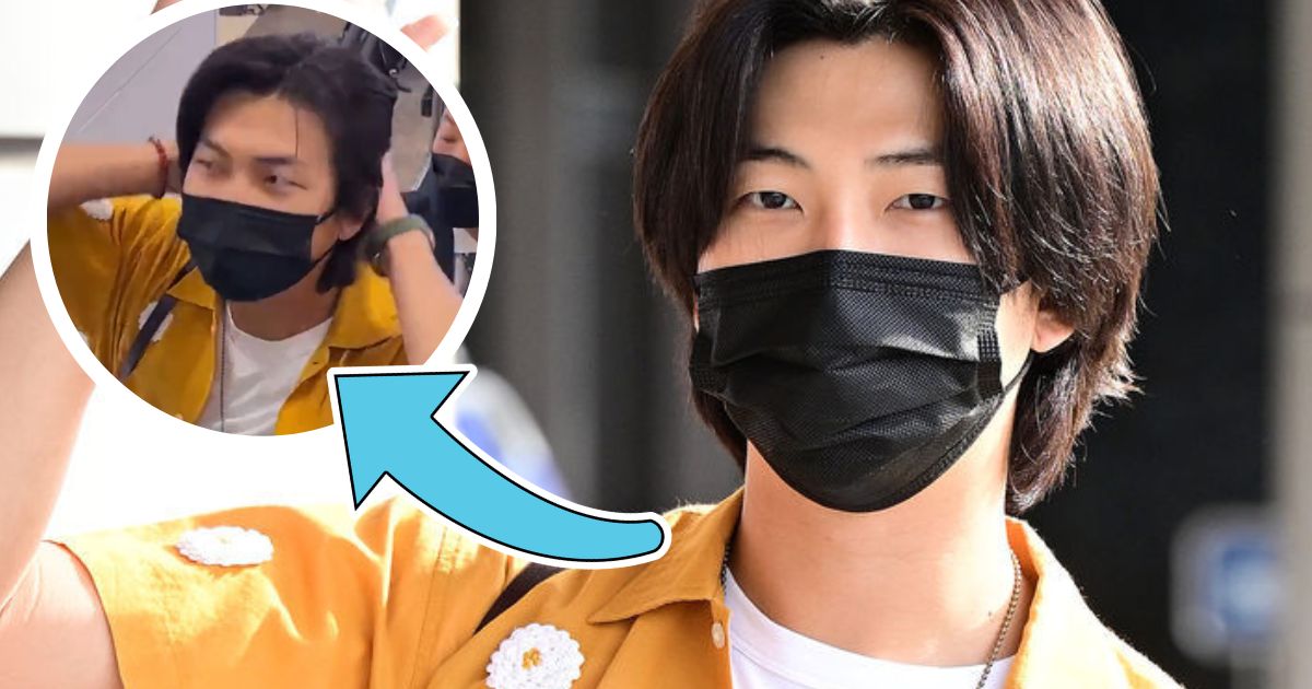 BTS's RM Has Fans Falling For His Long Hair As He Departs For Japan ...
