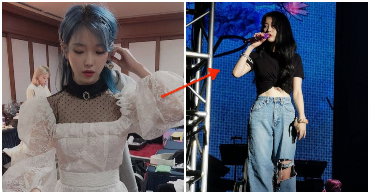 Fans Are Loving IU's New "Crop Top and Ripped Jeans" Look - Koreaboo