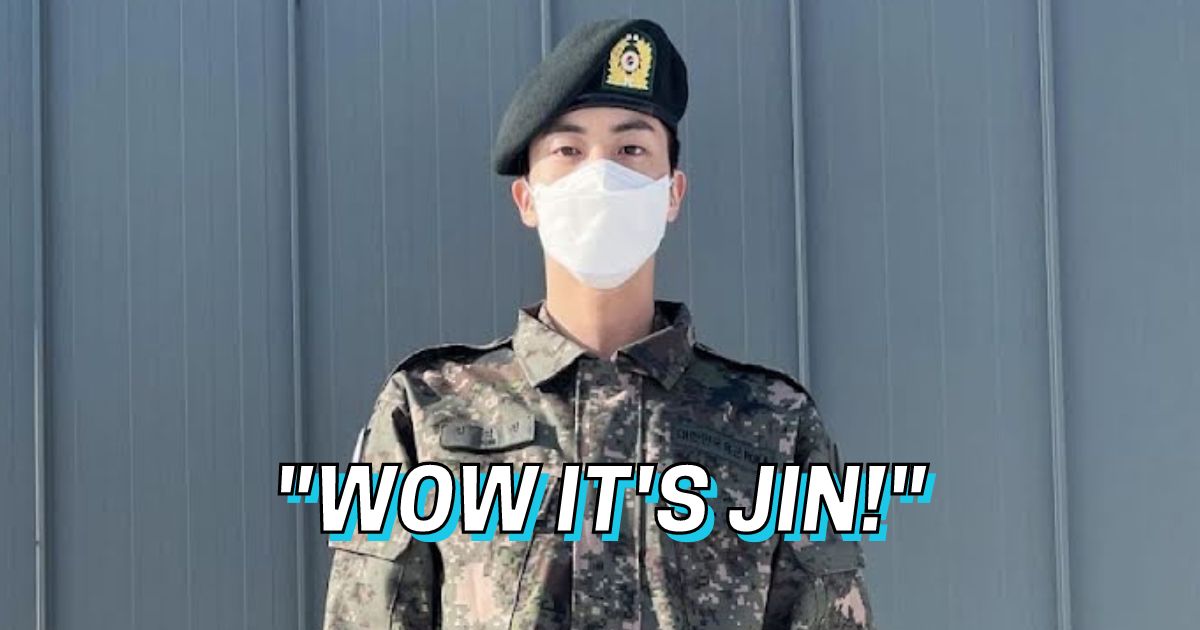 BTS Jin's Handsome Face Lands A Flustered Soldier In Trouble - Koreaboo