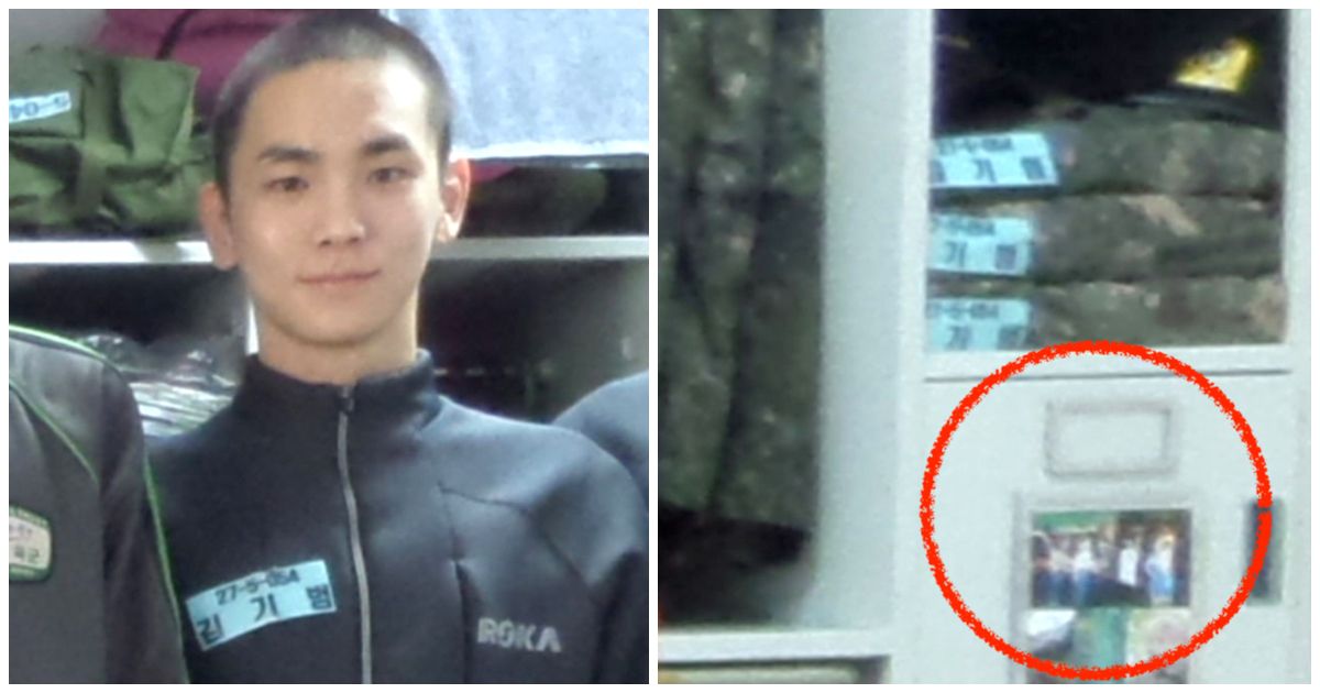 Photo of All 5 Members of SHINee Spotted in Key's Military Locker ...