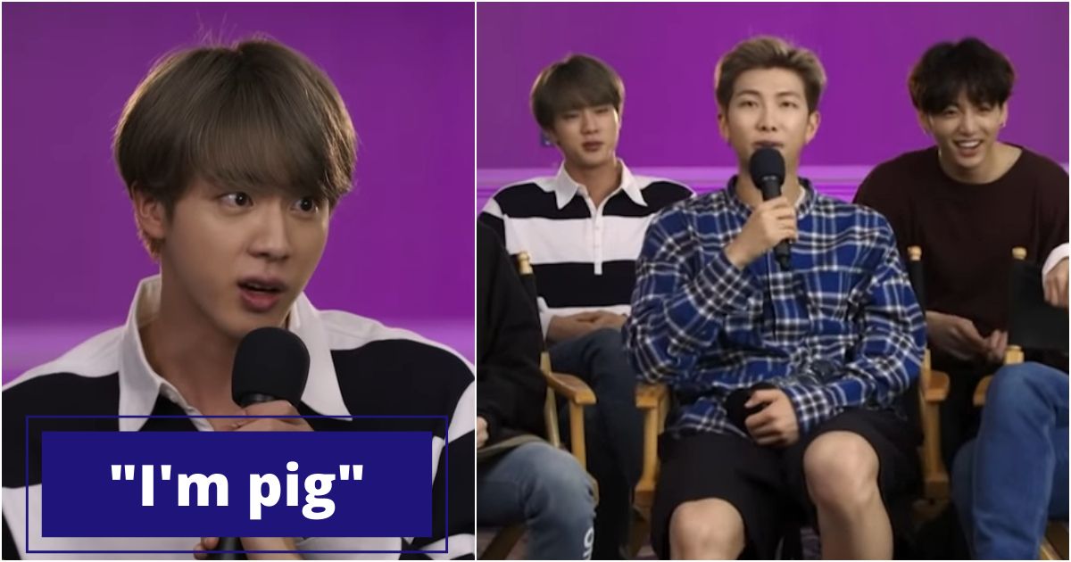 BTS's Jin Once Called Himself A Pig, And RM Had The Most Hilarious ...