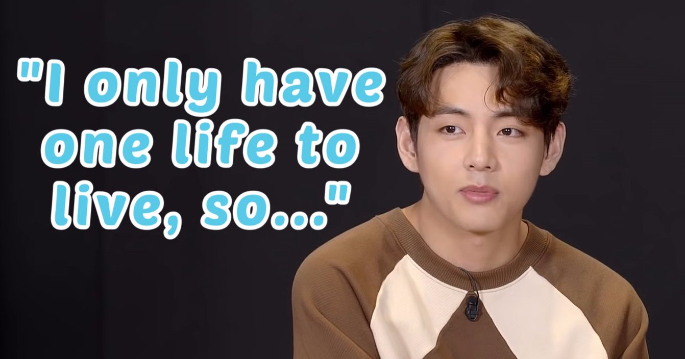 BTS's V Reveals His Life Motto, And It's Honestly Inspiring - Koreaboo
