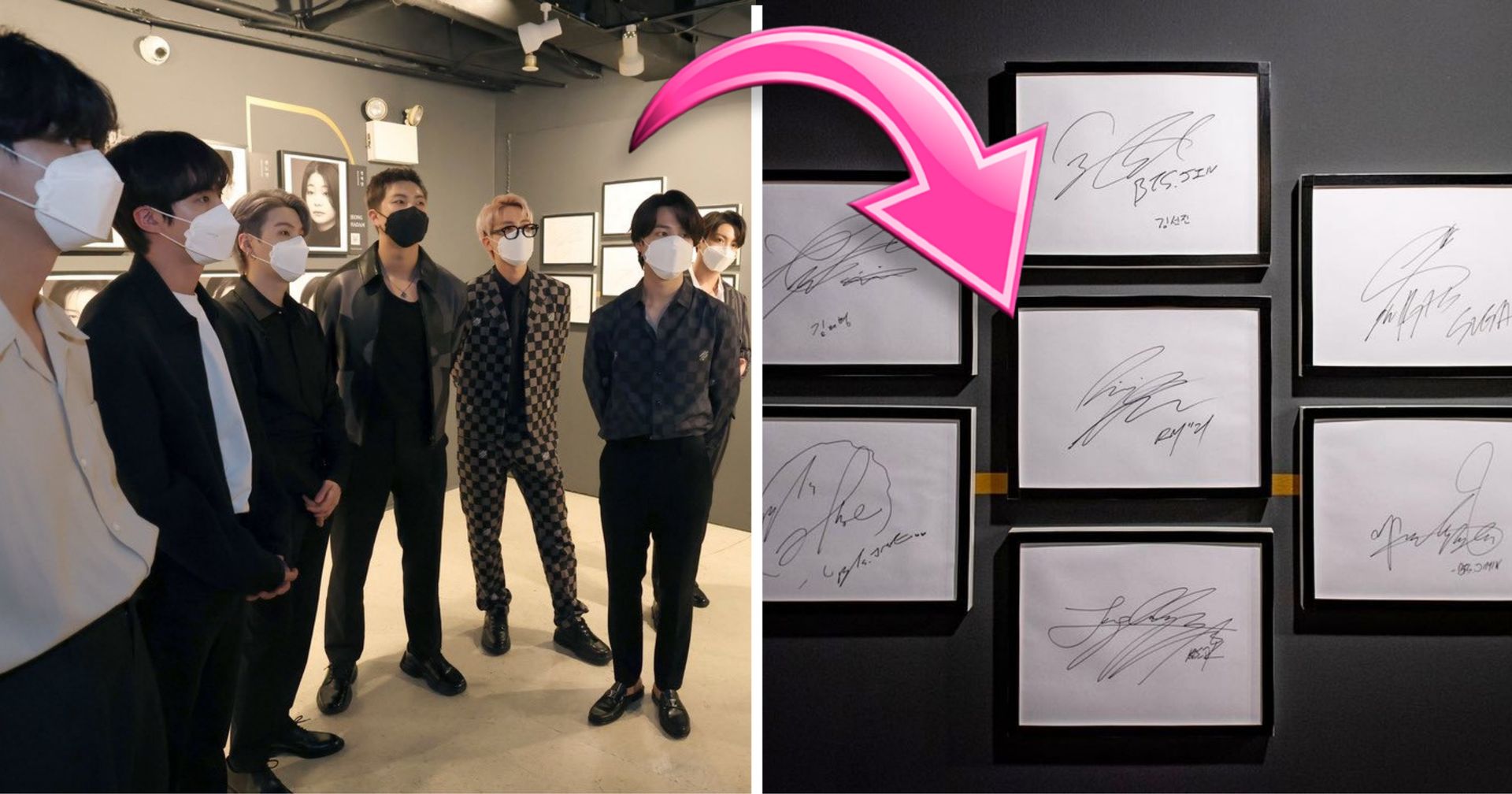 BTS's Autographs Are Now Displayed In Korean Cultural Center New York ...