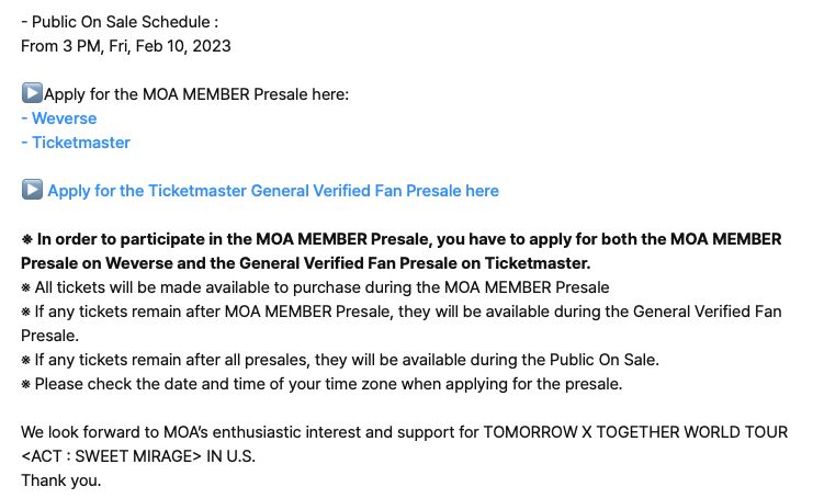 MOAs Outraged Over TXT's Ticket Prices For "2023 TOMORROW X TOGETHER ...