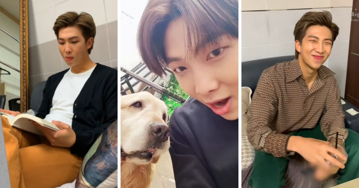 BTS's RM Shows Off His Muscles, Plays With Puppies, And More In Latest ...