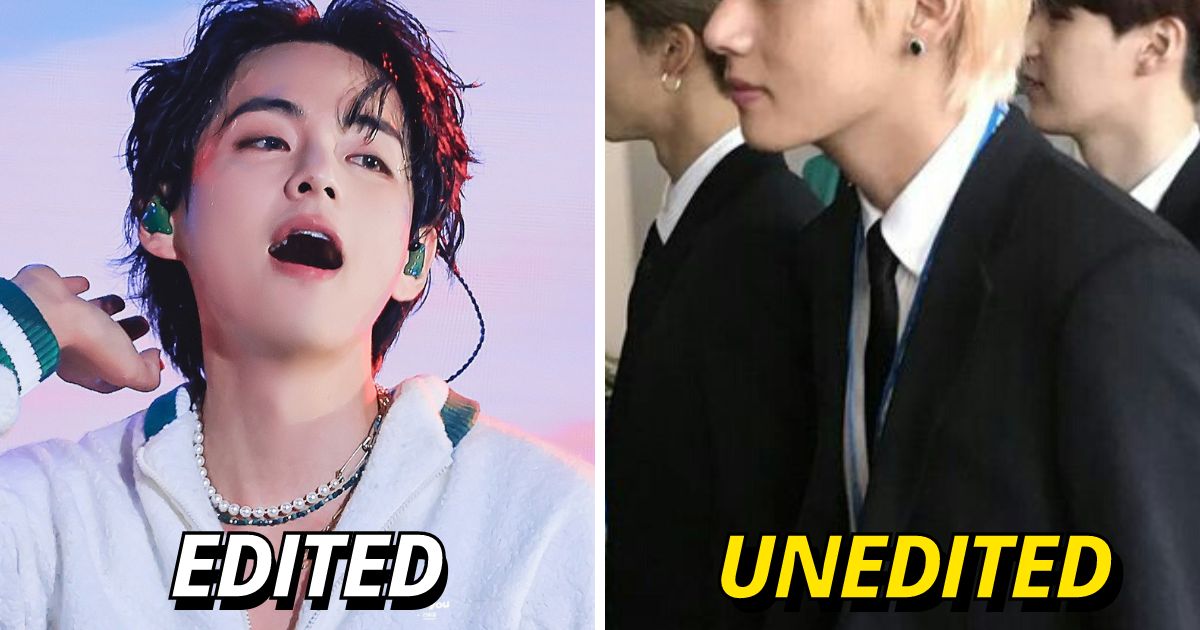 15 Unedited Photos Showing What BTS’s V Actually Looks Like IRL - Koreaboo