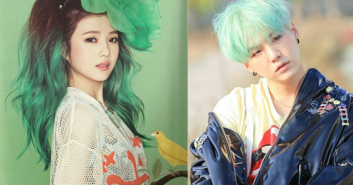 Here Are 10+ Idols Who Totally Rocked Green Hair - Koreaboo