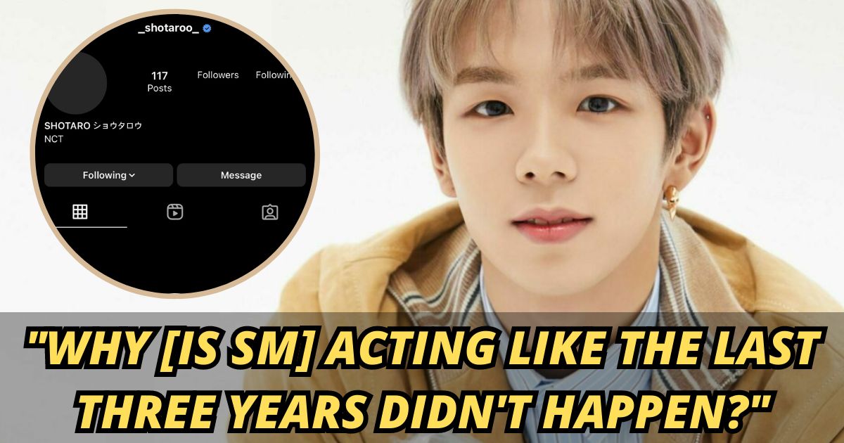 Fans Upset With SM Entertainment After Shotaro's Social Media Accounts ...
