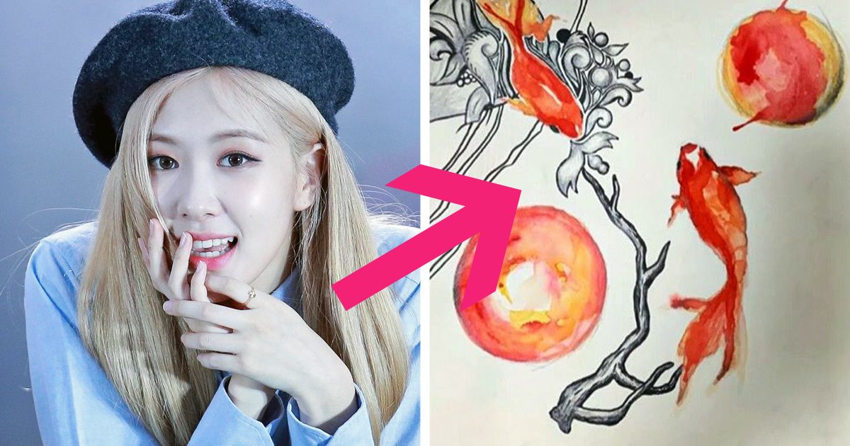 BLACKPINK's Rosé Steals Hearts With Her Beautiful Artwork - Koreaboo
