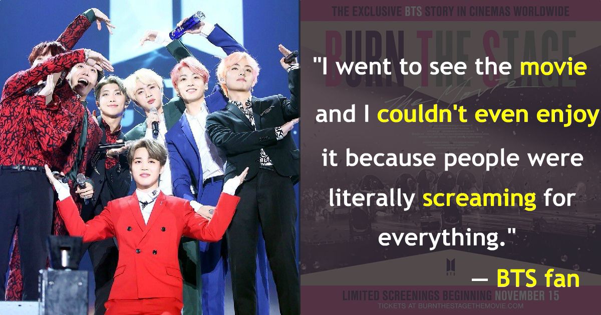 ARMYs Under Fire For Screaming In Movie Theater Screenings of BTS’s ...