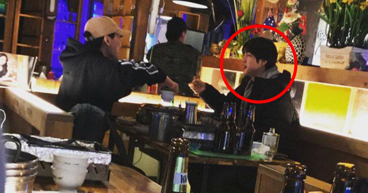 BTS's Jin Spotted Drinking Alcohol With Friends